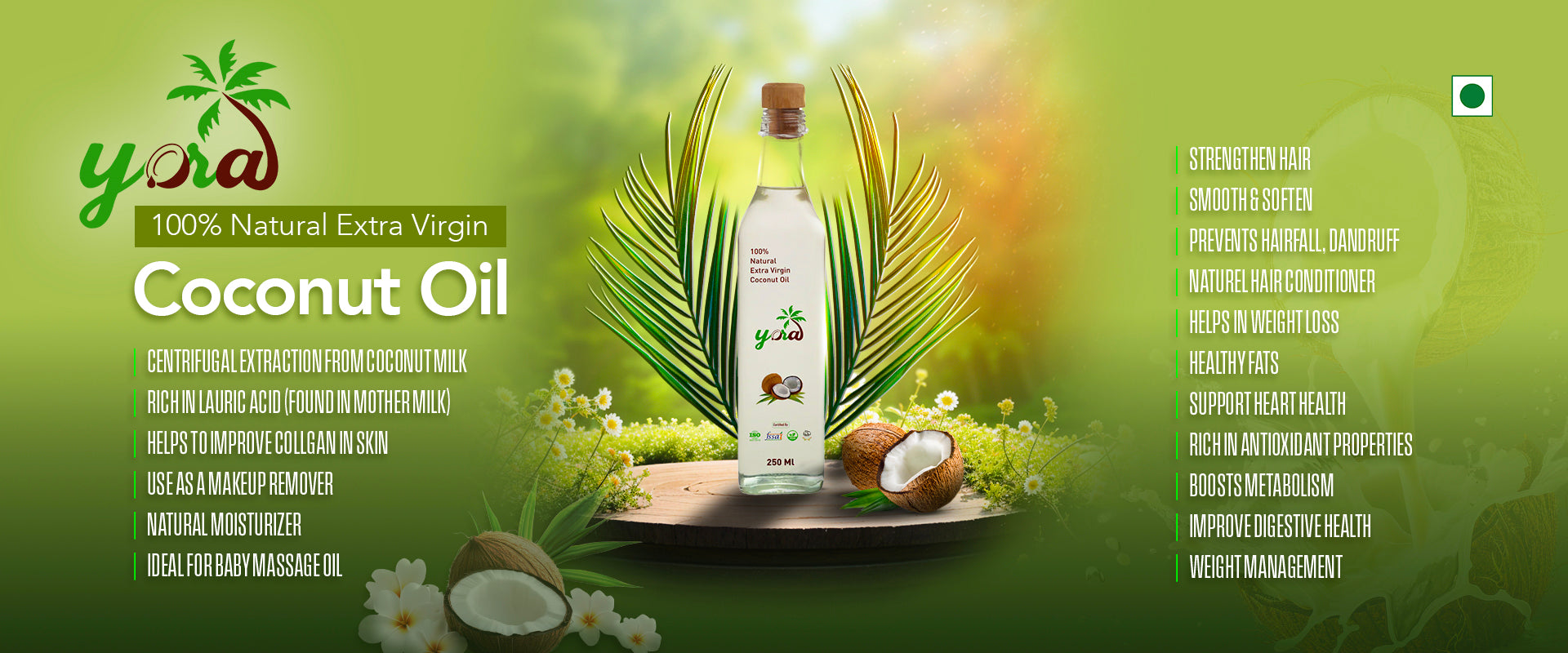 Yora - Extra virgin coconut oil - sesame oil - Groundnut oil – YORA